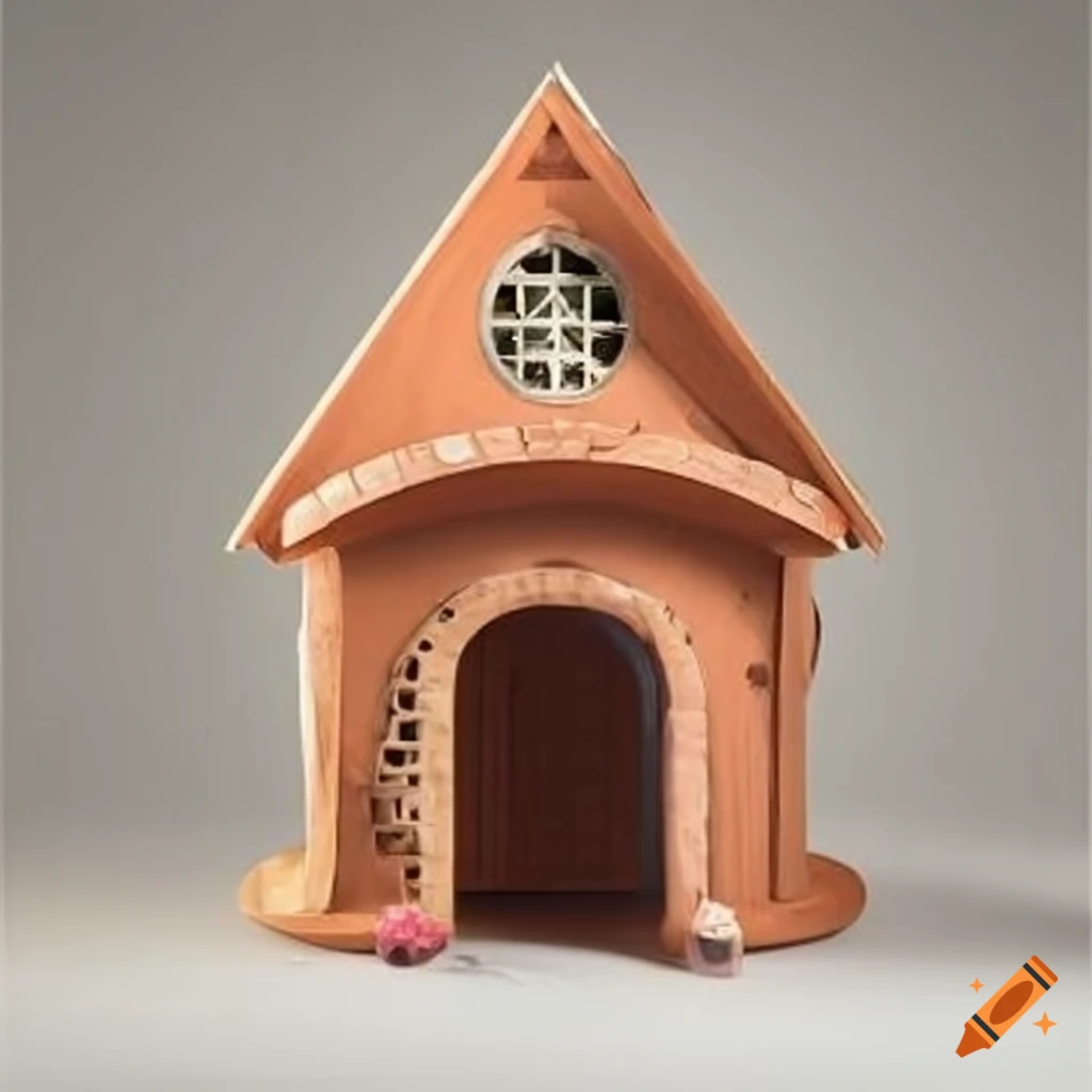 A whimsical dog house