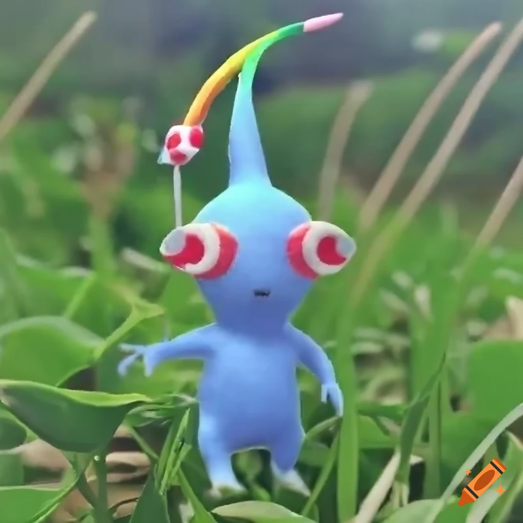 Rainbow Pikmin. Happy on Craiyon
