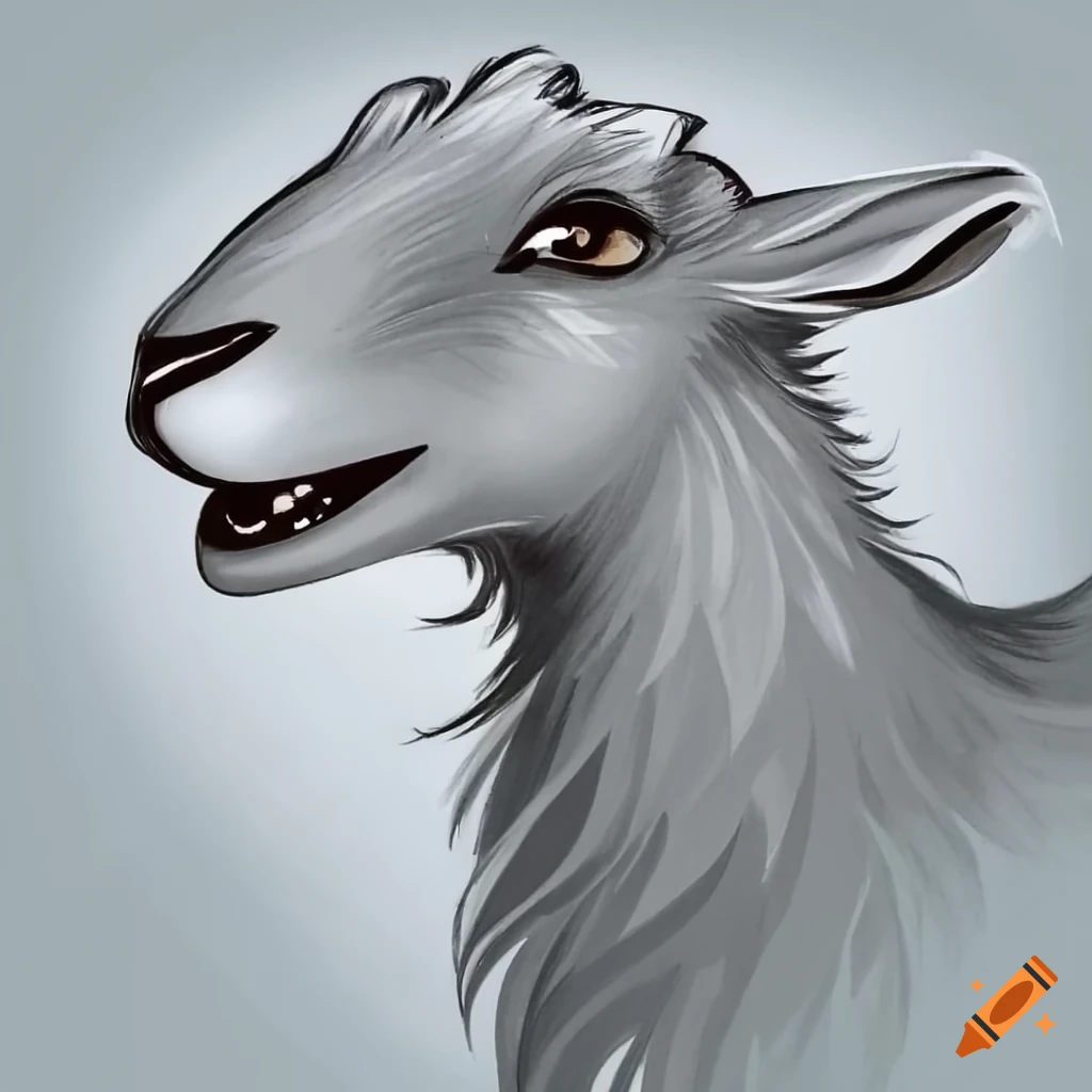 Goat Pencil Drawing