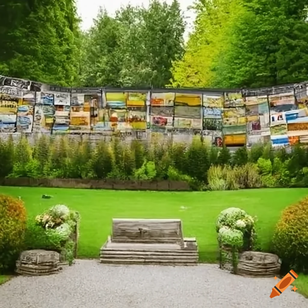 Landscaping advertising in newspaper on Craiyon