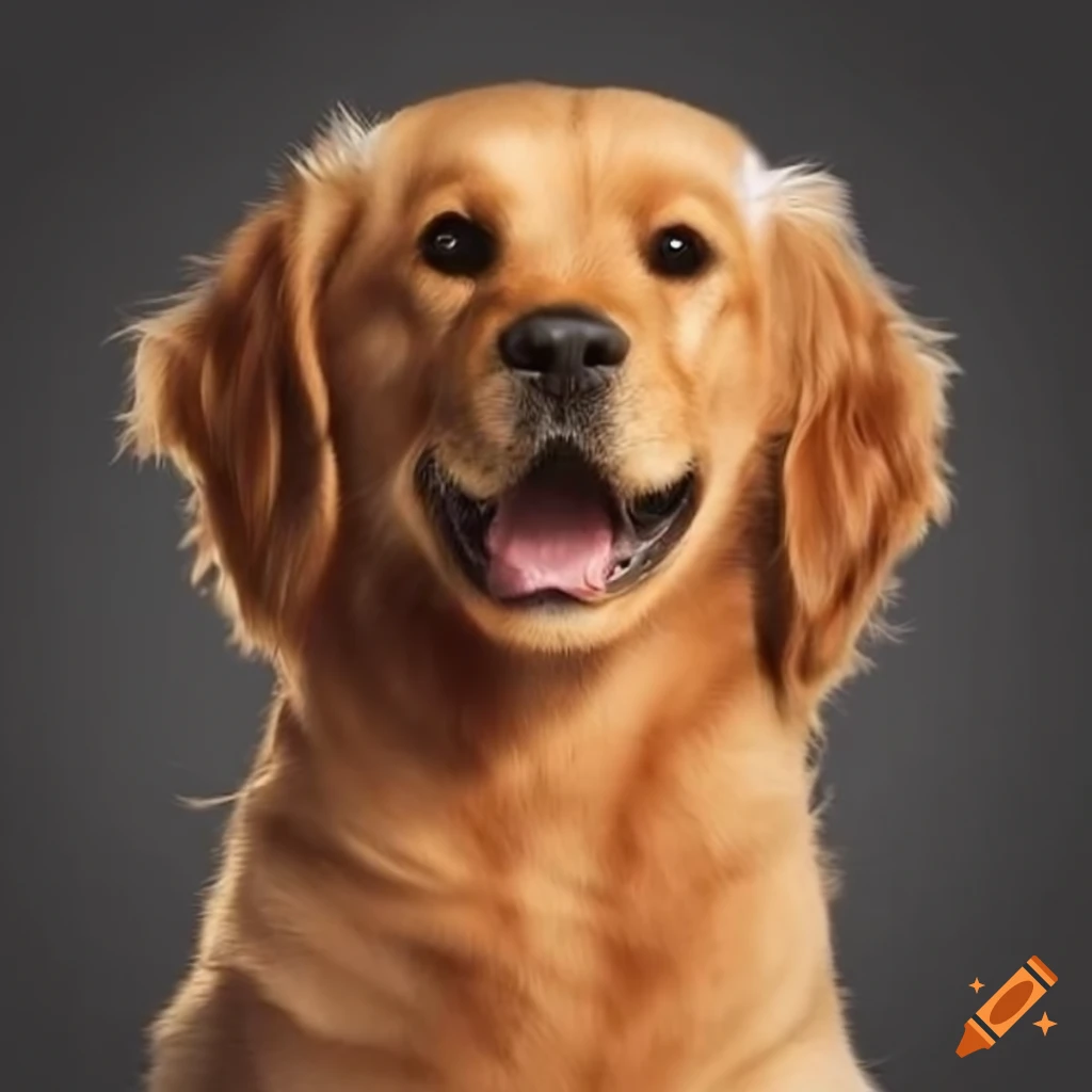 Golden retriver on Craiyon