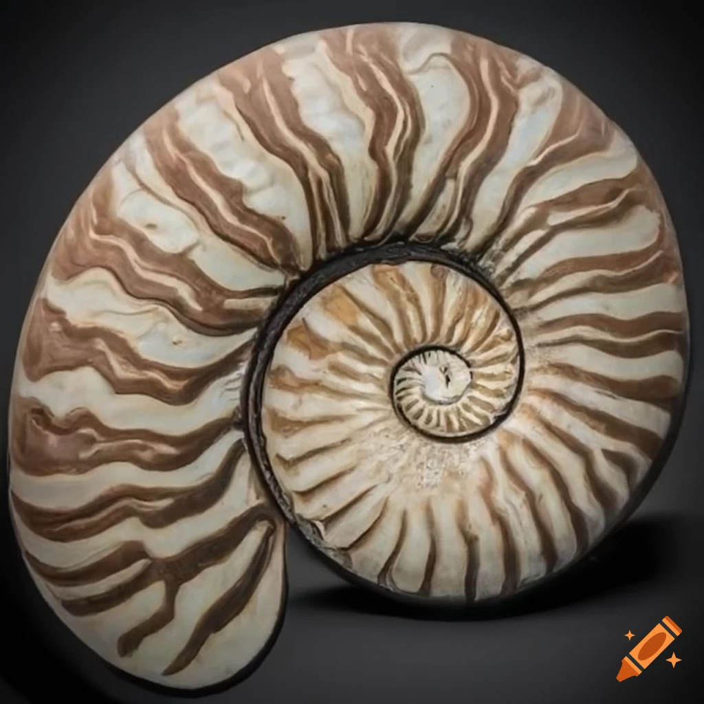 Nautilus fossil on Craiyon