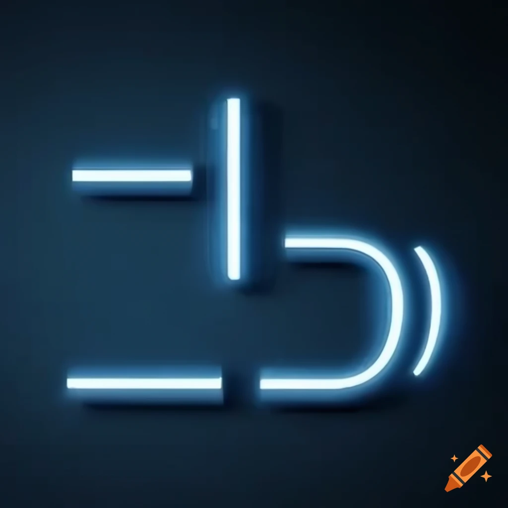 Minimalist uppercase letters forming a futuristic typeface