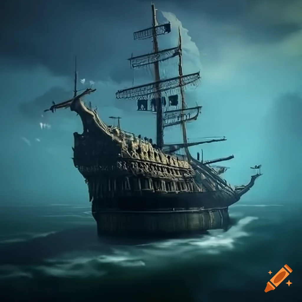Giant fantasy steam ship