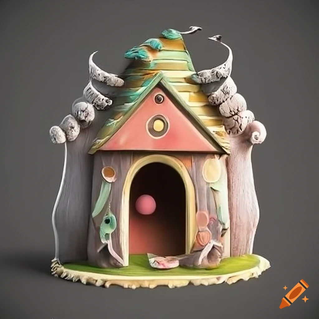A whimsical dog house