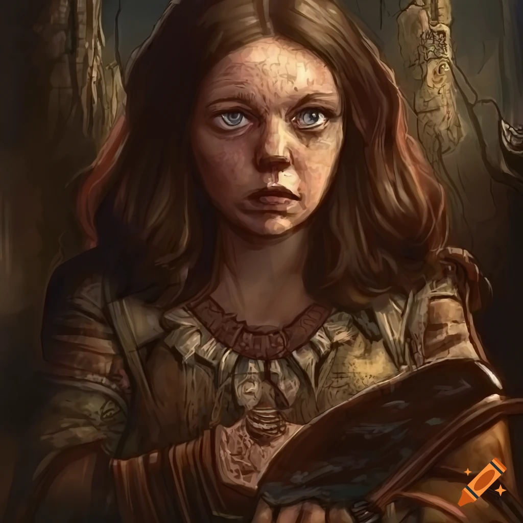 Image from andrzej sapkowski's stories drawn by mike schley