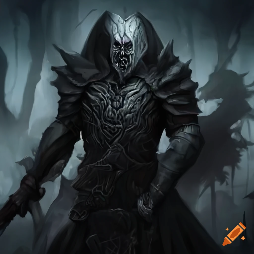 Dark fantasy hero on Craiyon