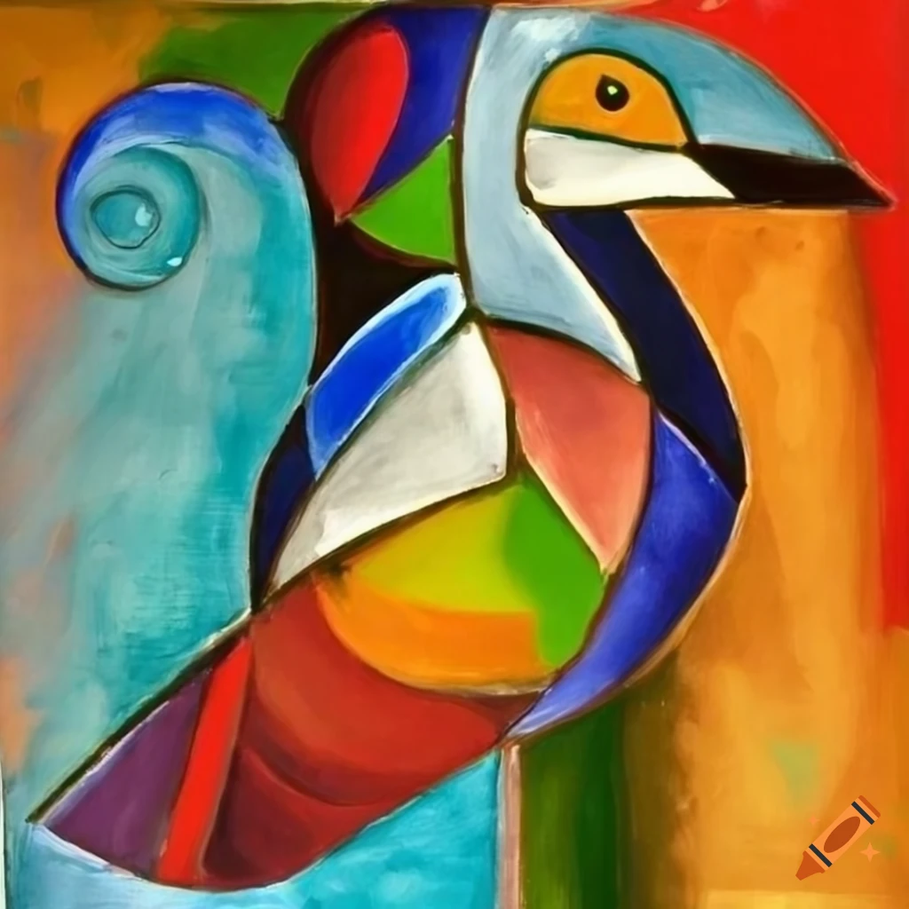 Cubismo picasso uccelli