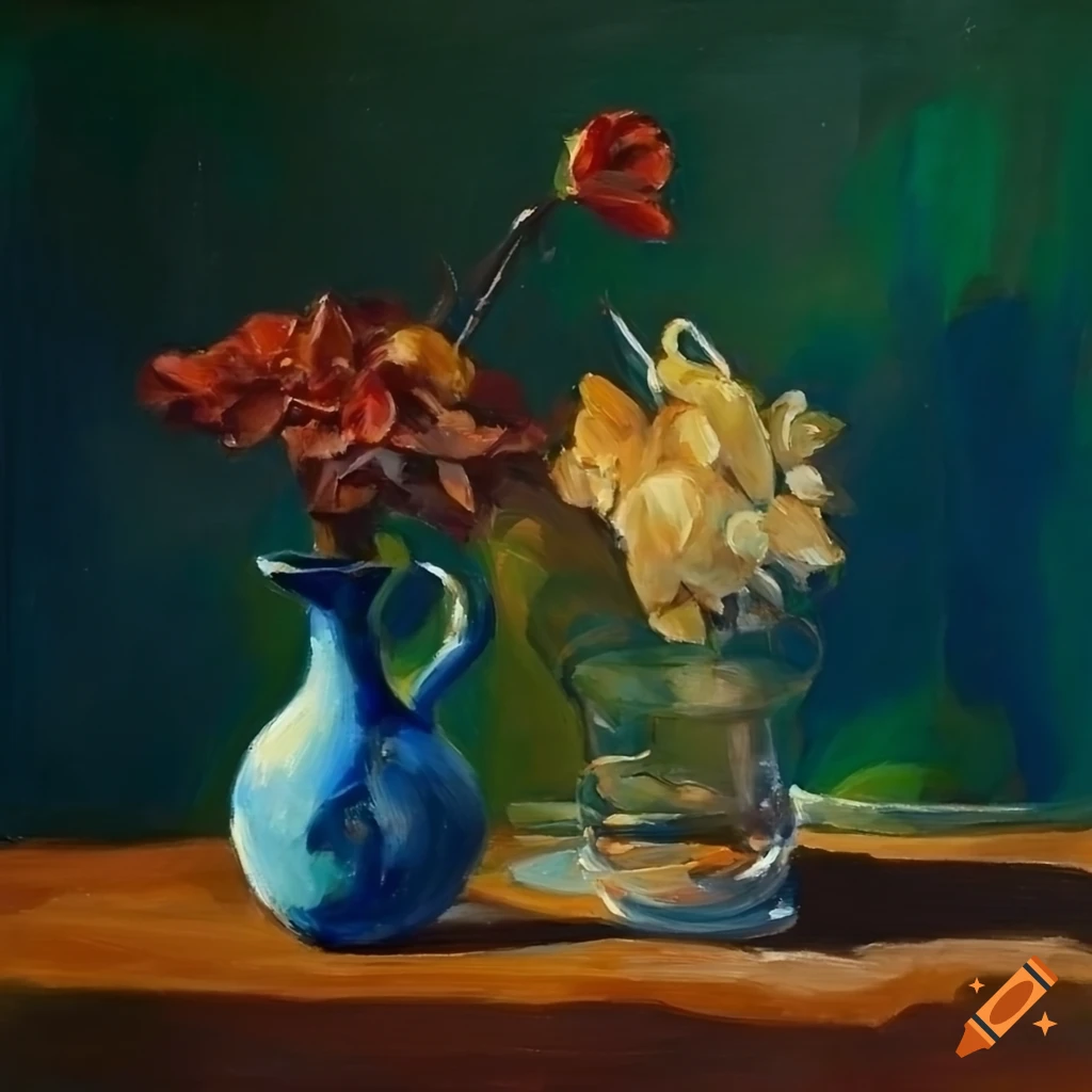Still life, raymond campbell style painting