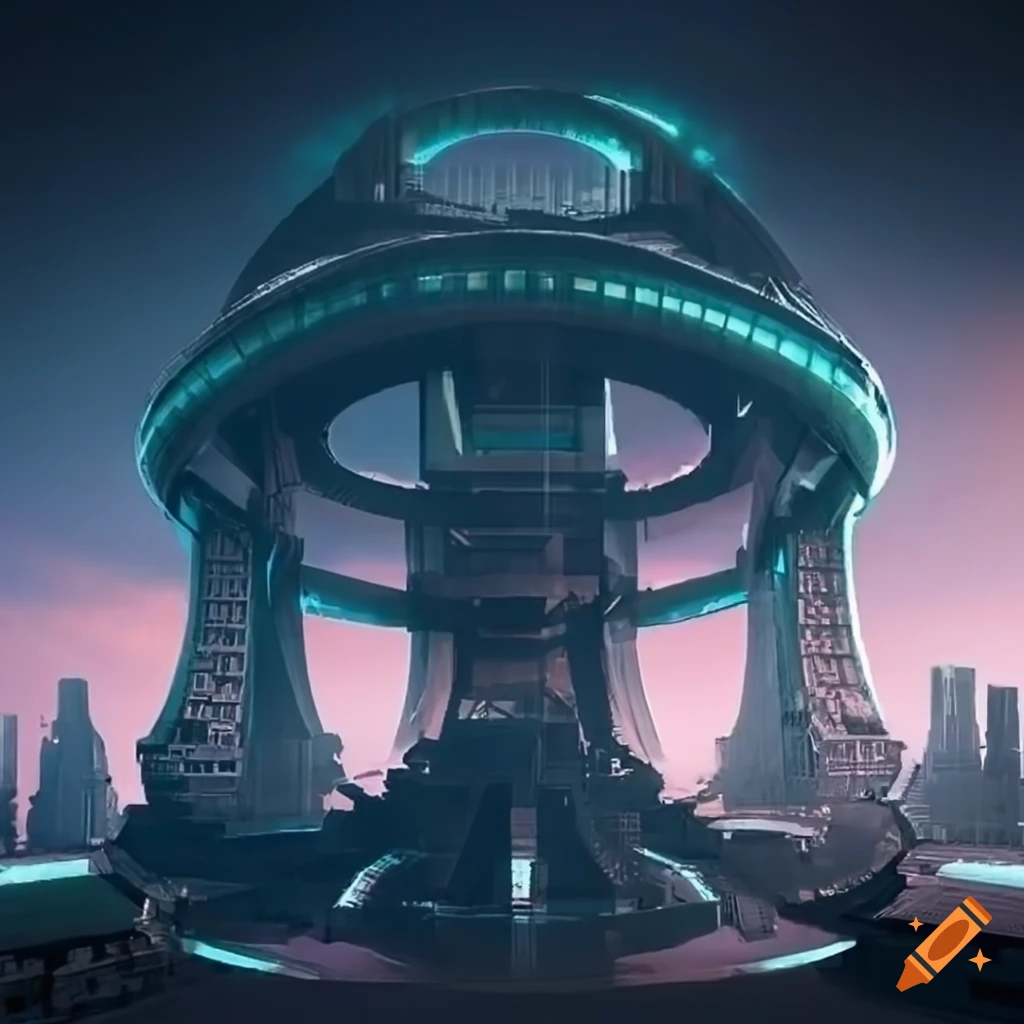 A sci-fi megastructure