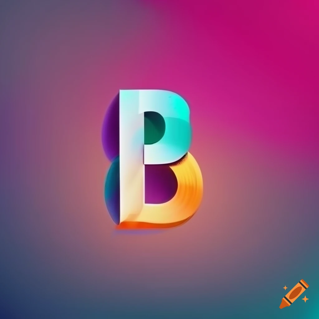 Logo design using gb letters creatively combined