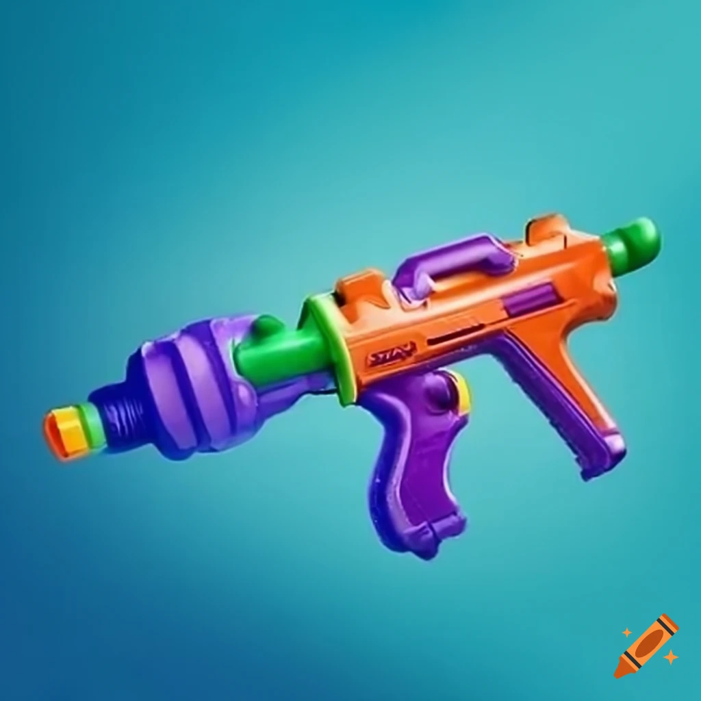 Water gun on Craiyon
