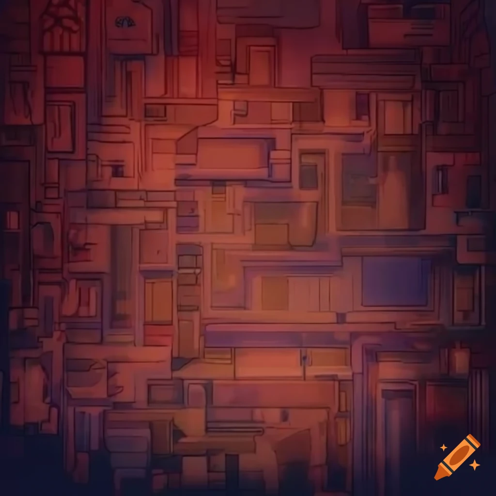 Arcade wall texture, top down photo, 90s anime