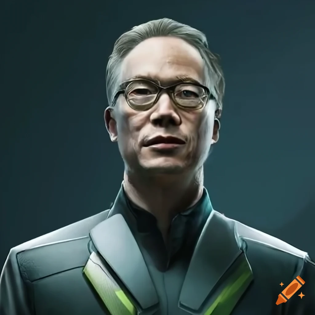 Nvidia ceo in cyberpunk on Craiyon