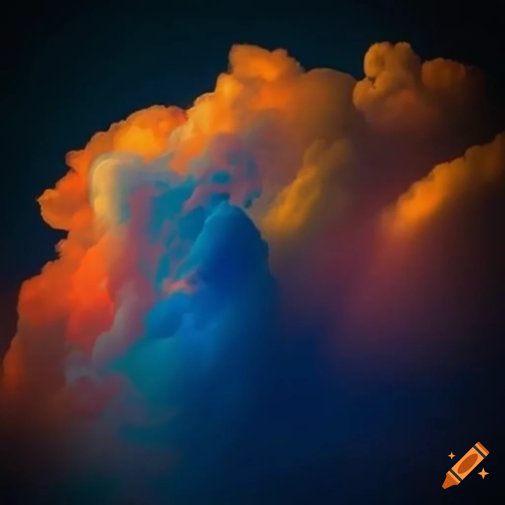 The word "HOPE" rendered in bright colors in the clouds on Craiyon