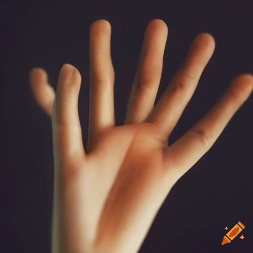 Spread fingers on Craiyon