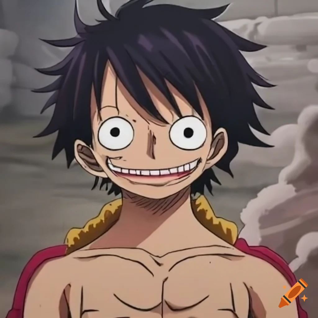 Luffy finds the one piece on Craiyon