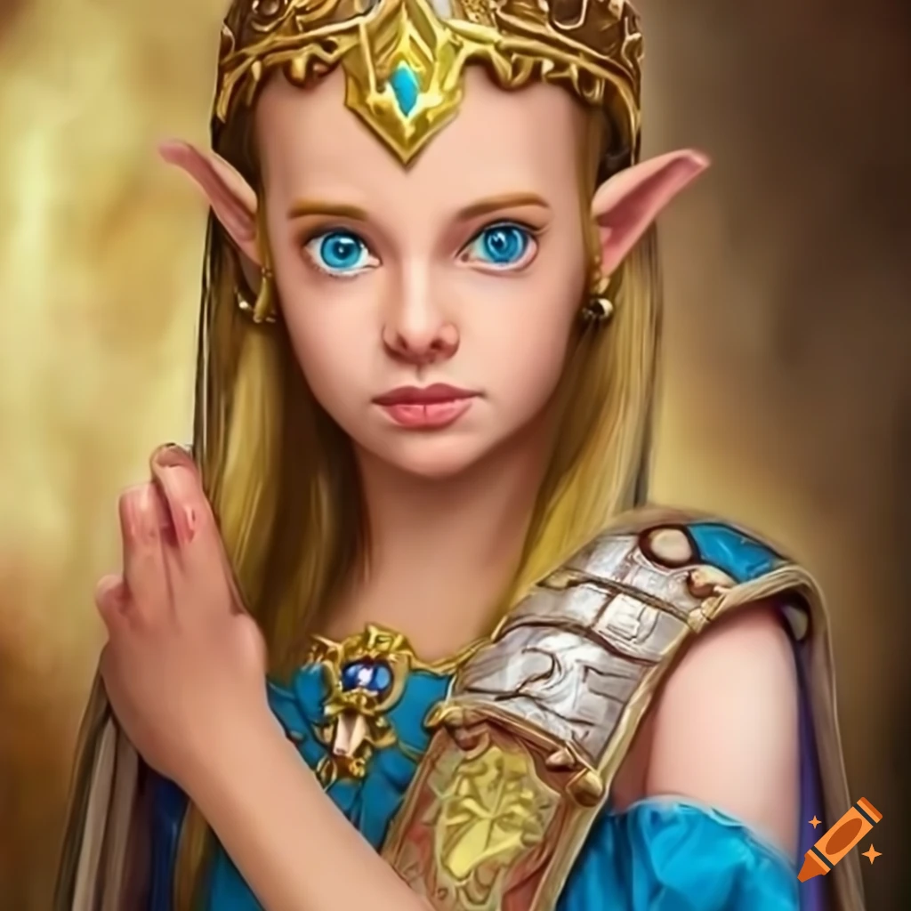 Photoreal portraits of Princess Zelda on Craiyon