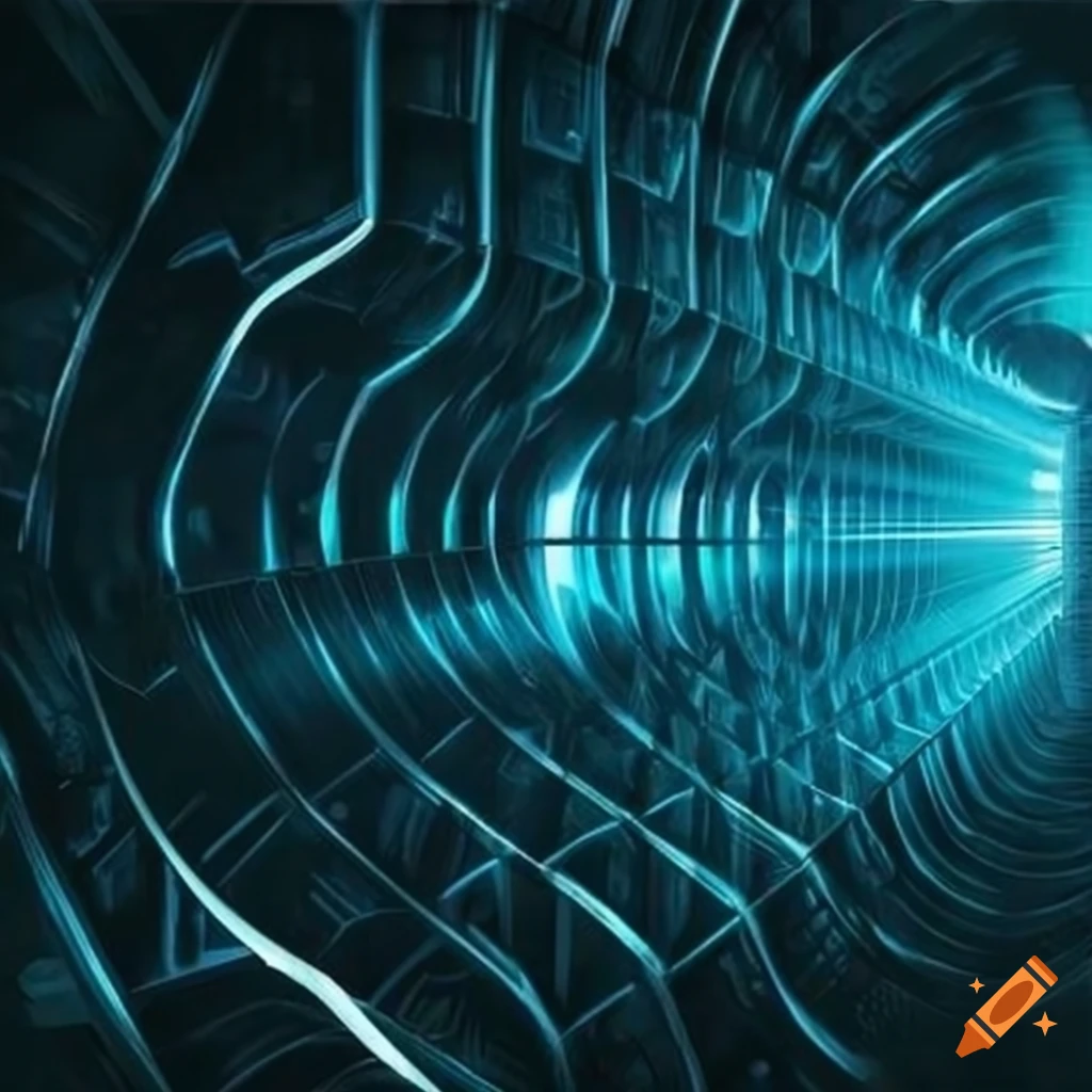 Classy futuristic wallpaper pattern for bedroom wall