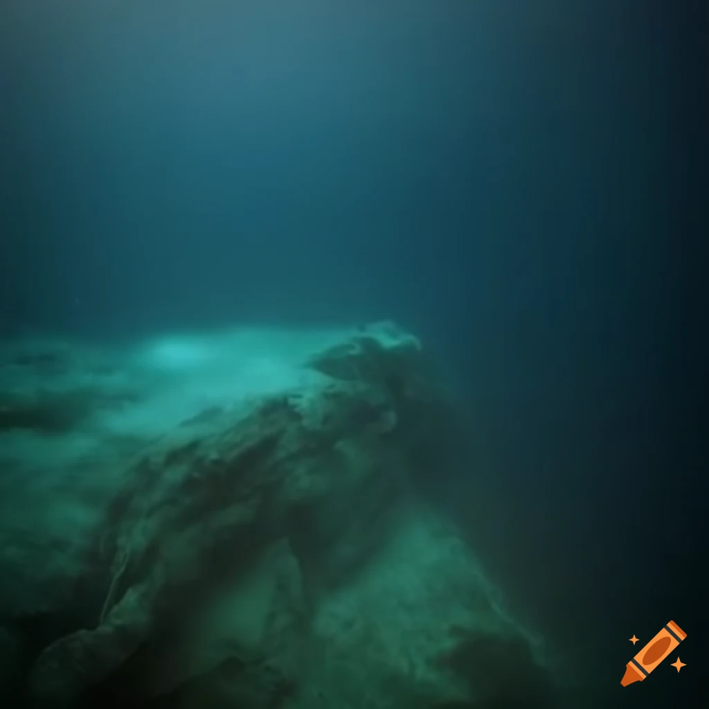 Deep dark depths of the ocean on Craiyon