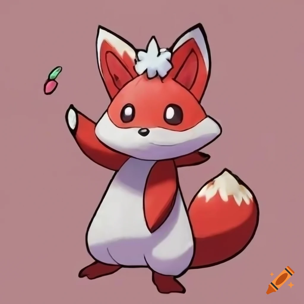 Strawberry fox pokemon