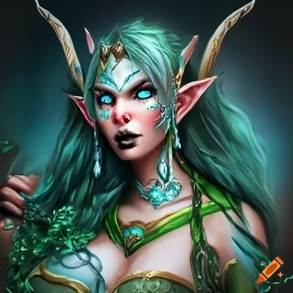 Female night elf druid princess