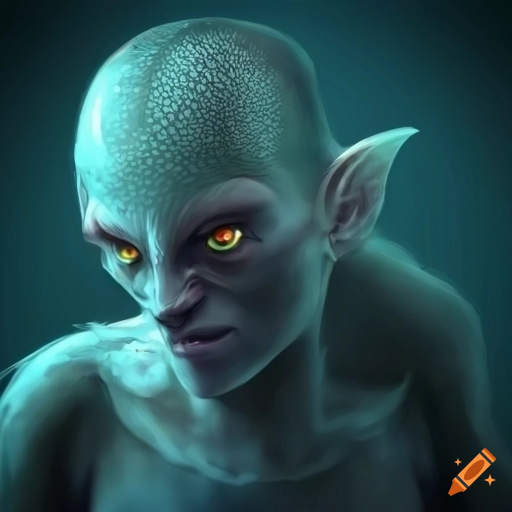 Humanoid fish hybrid hd wallpaper on Craiyon