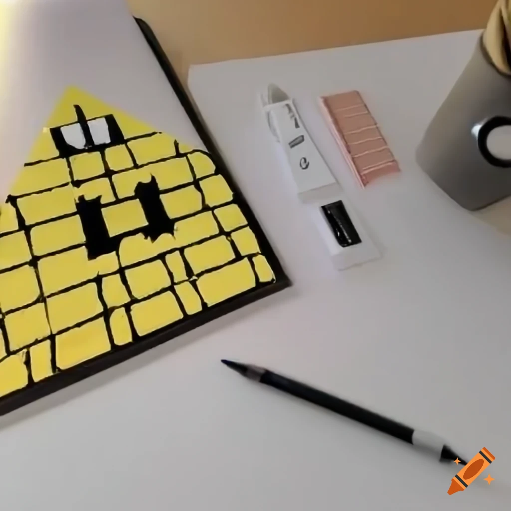 Bill cipher sitting at a desk half asleep reaserching how to get into ...