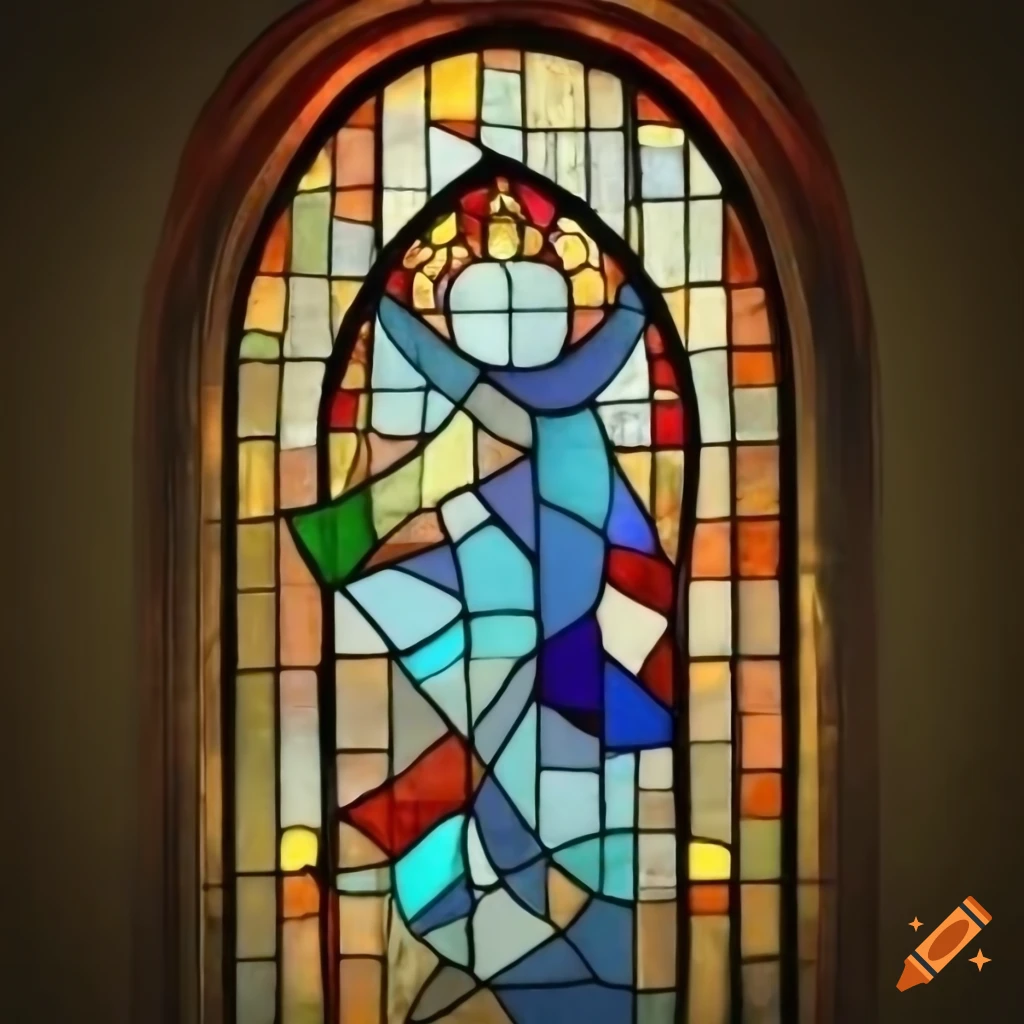 Castle stained glass on Craiyon