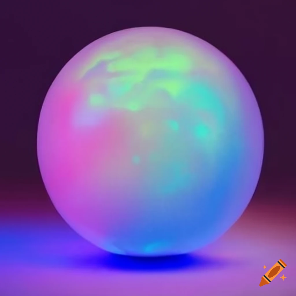 Aura light pink ball on Craiyon