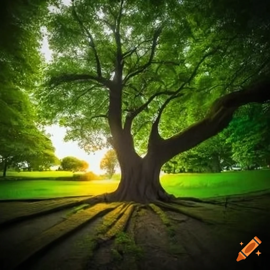 An icon looking like a lushious tree on Craiyon