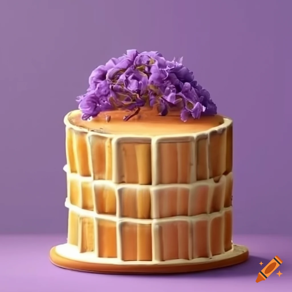 Jacaranda, bamboo, cake