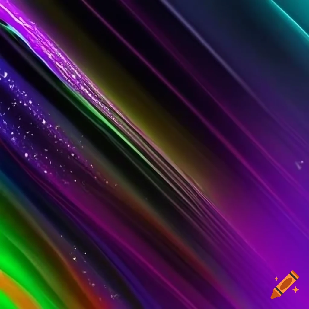 Gradient black and purple with neon stripes and glitter on Craiyon