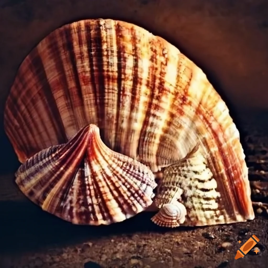 Vintage beach seashells