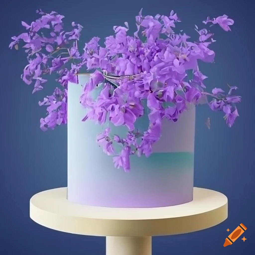 Bamboo, jacaranda, cake