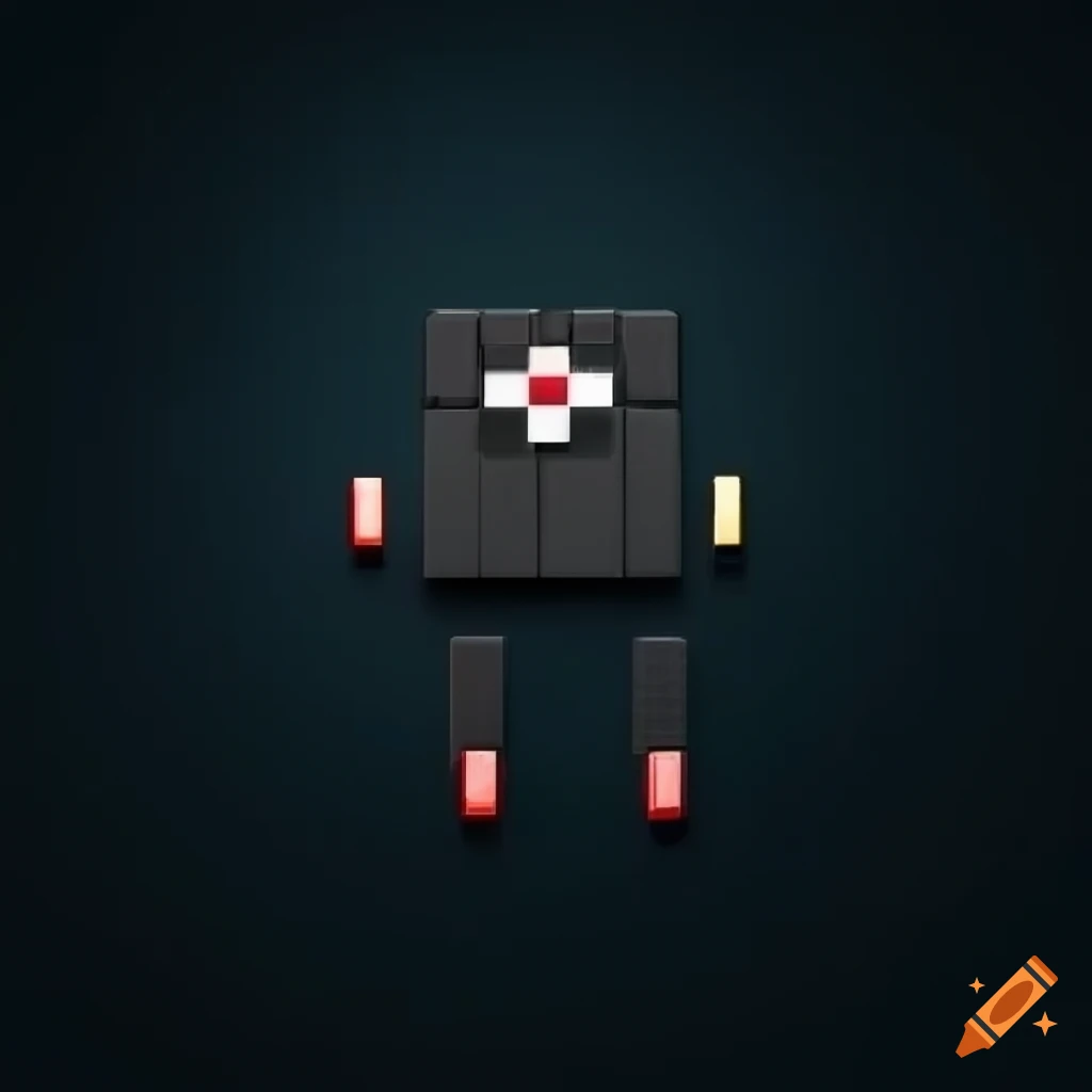 Space invader black with plain background on Craiyon