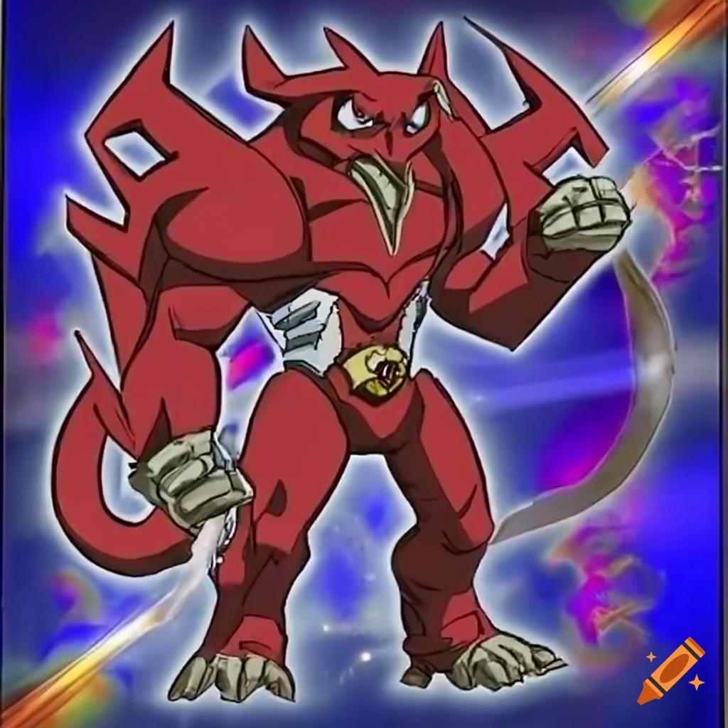 Yu gi oh red dog on Craiyon