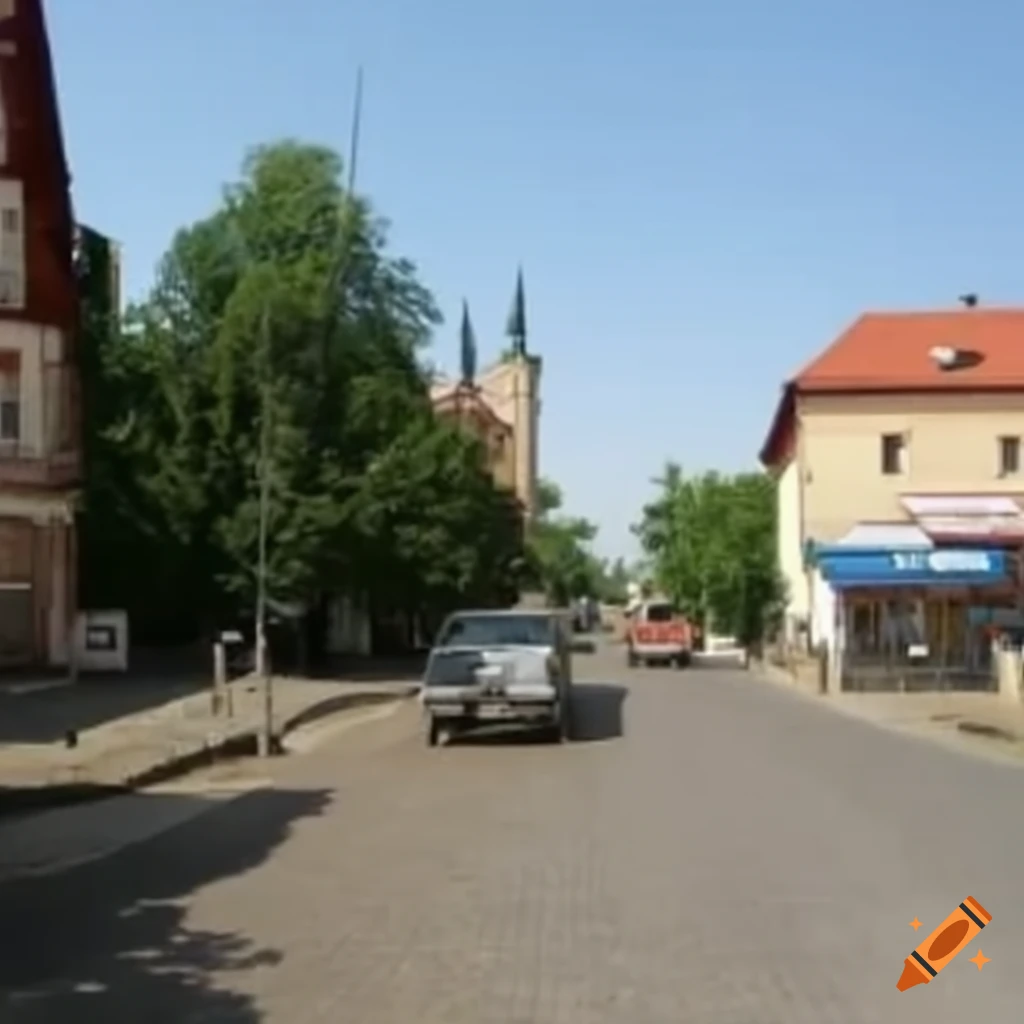 Kalvin town on Craiyon