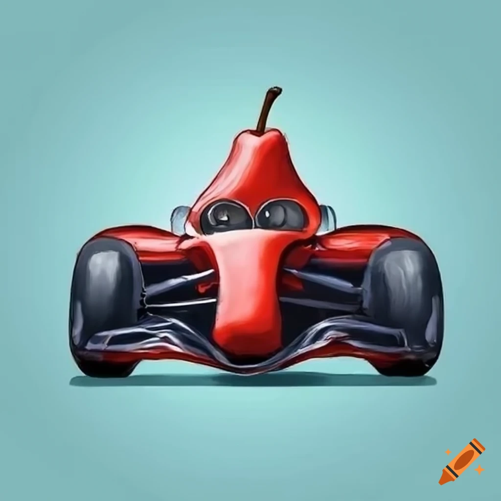 Draw a pear on a f1 car