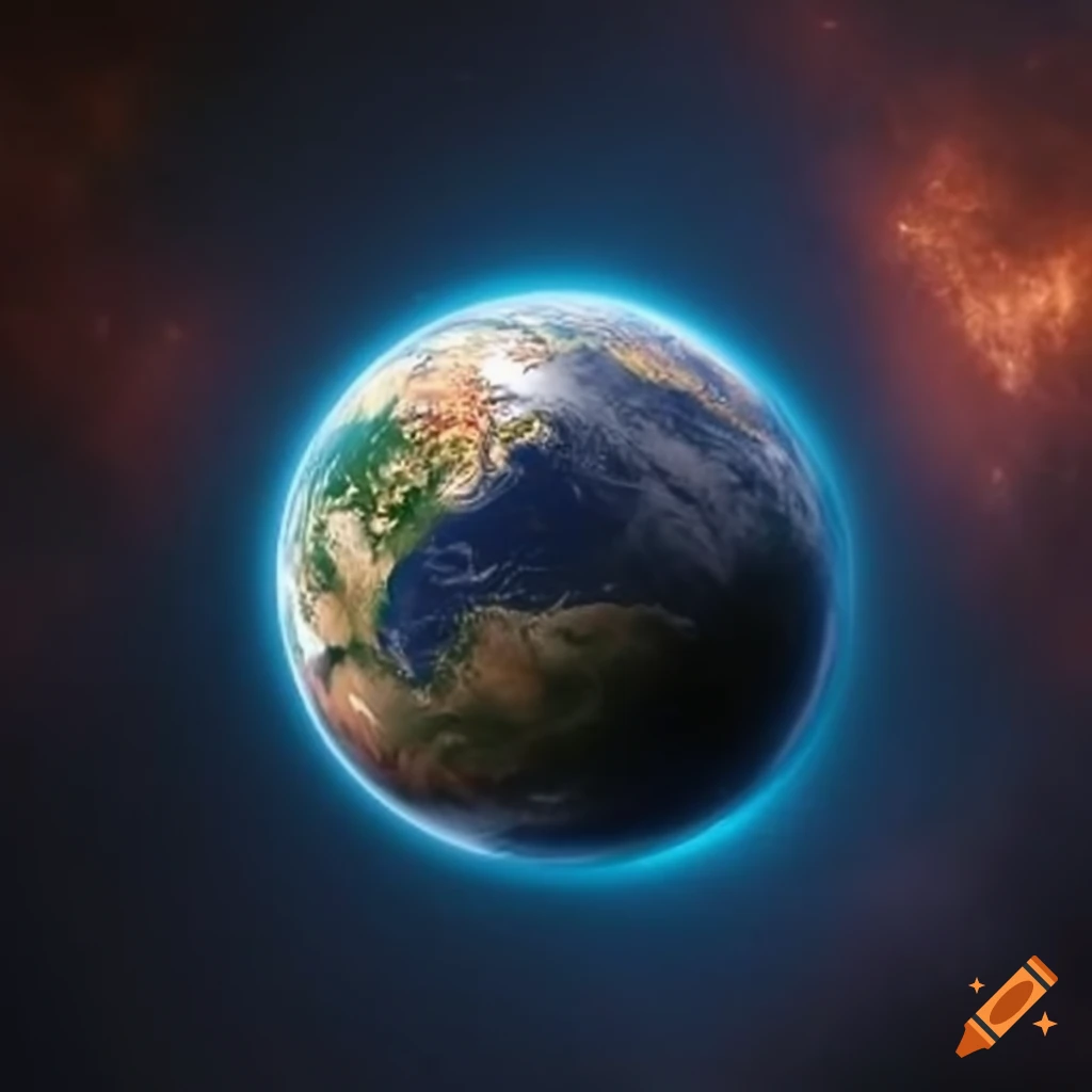 Image depicting the earth before a catastrophic solar event