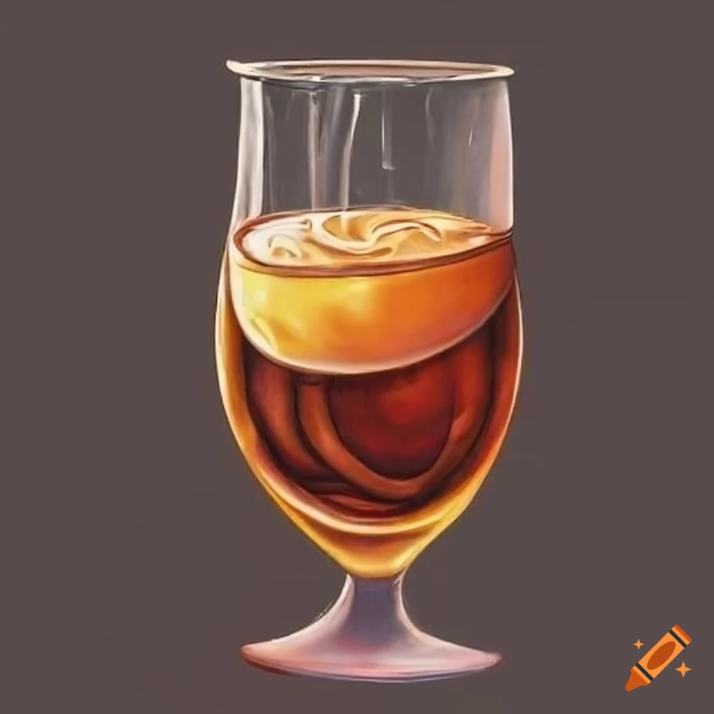 A glass of dark mead