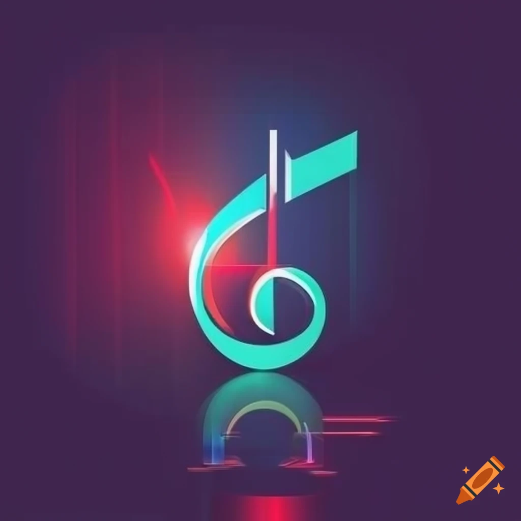Technology and music combined in a futuristic logo design on Craiyon