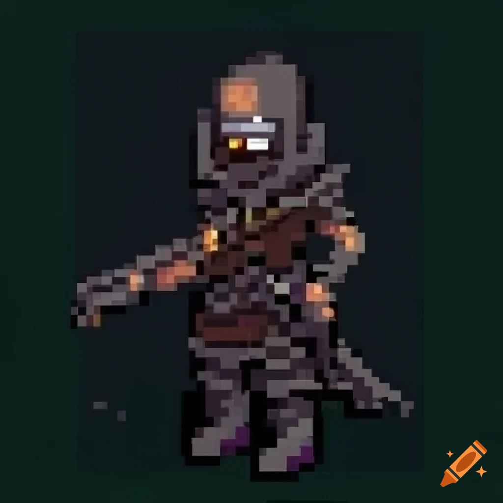 Pixel art, topdown 45°, post apocaliptic, dark, survival character ...