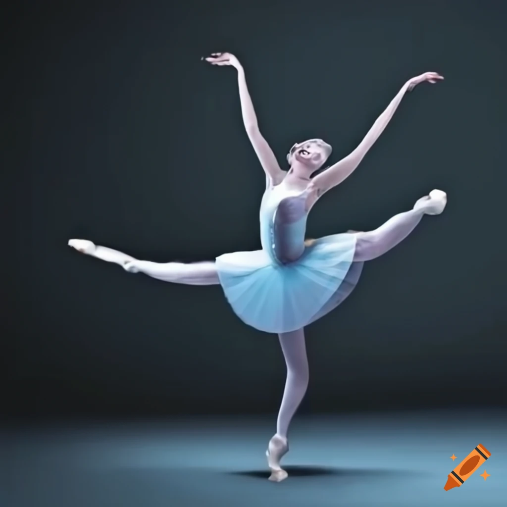 Frog doing ballet on Craiyon