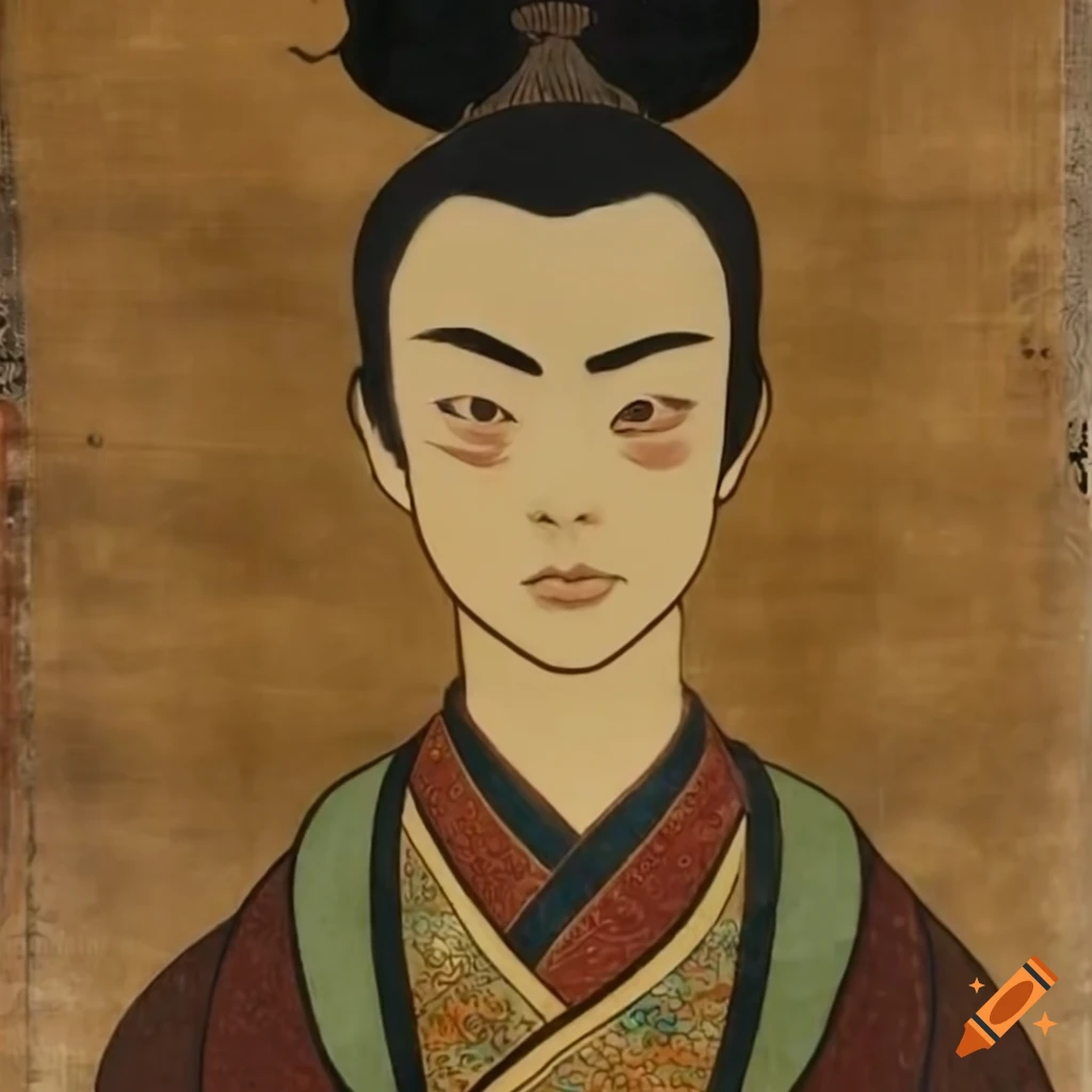 Portrait of zuko from avatar in traditional chinese style, aged 22 ...