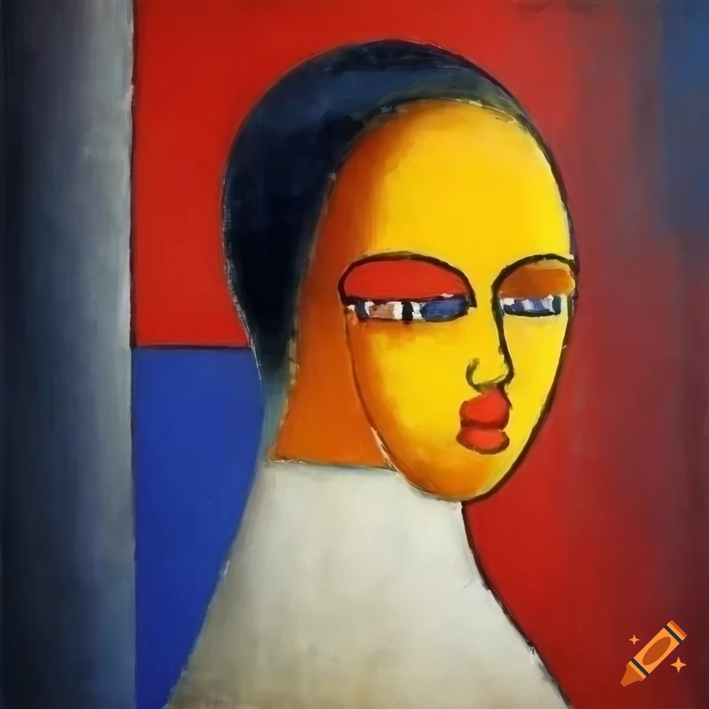 Piet mondrian painting on Craiyon