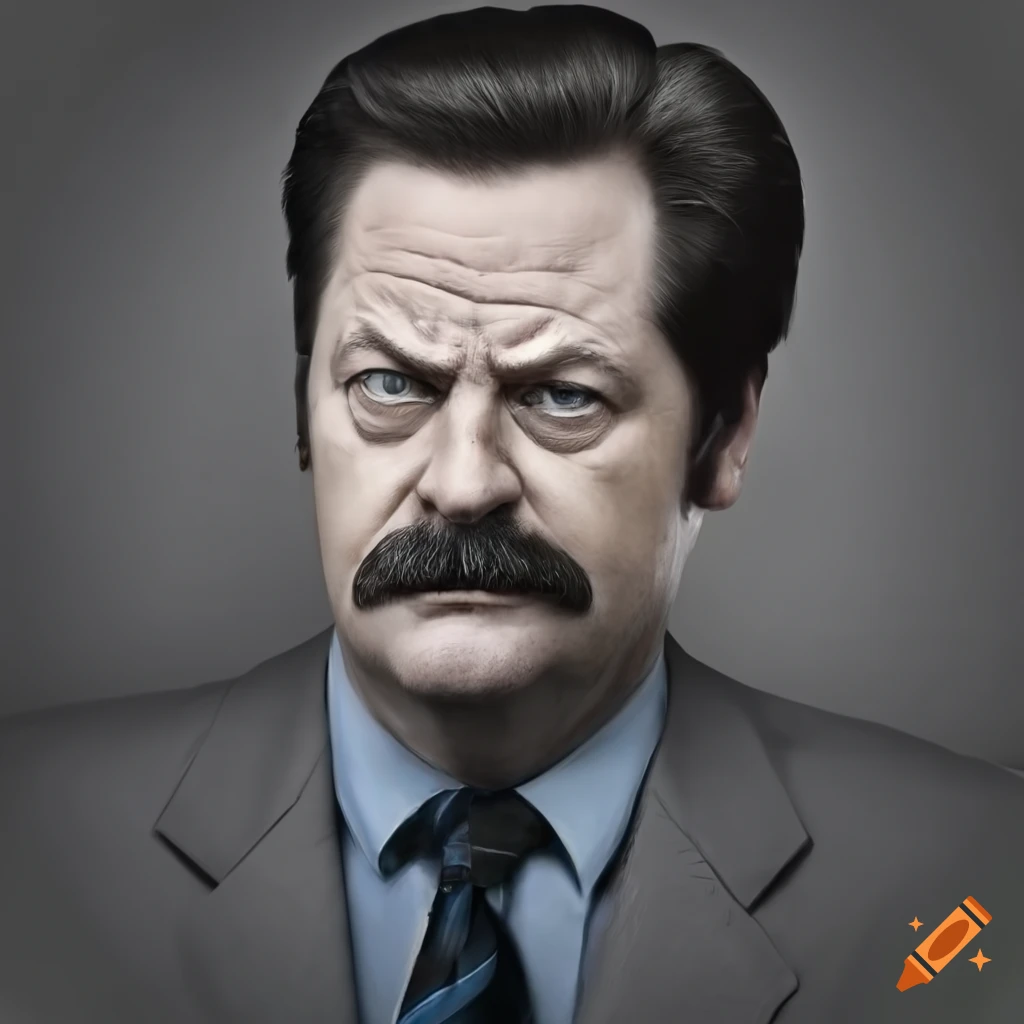 Ron Swanson Gezicht Ron Swanson