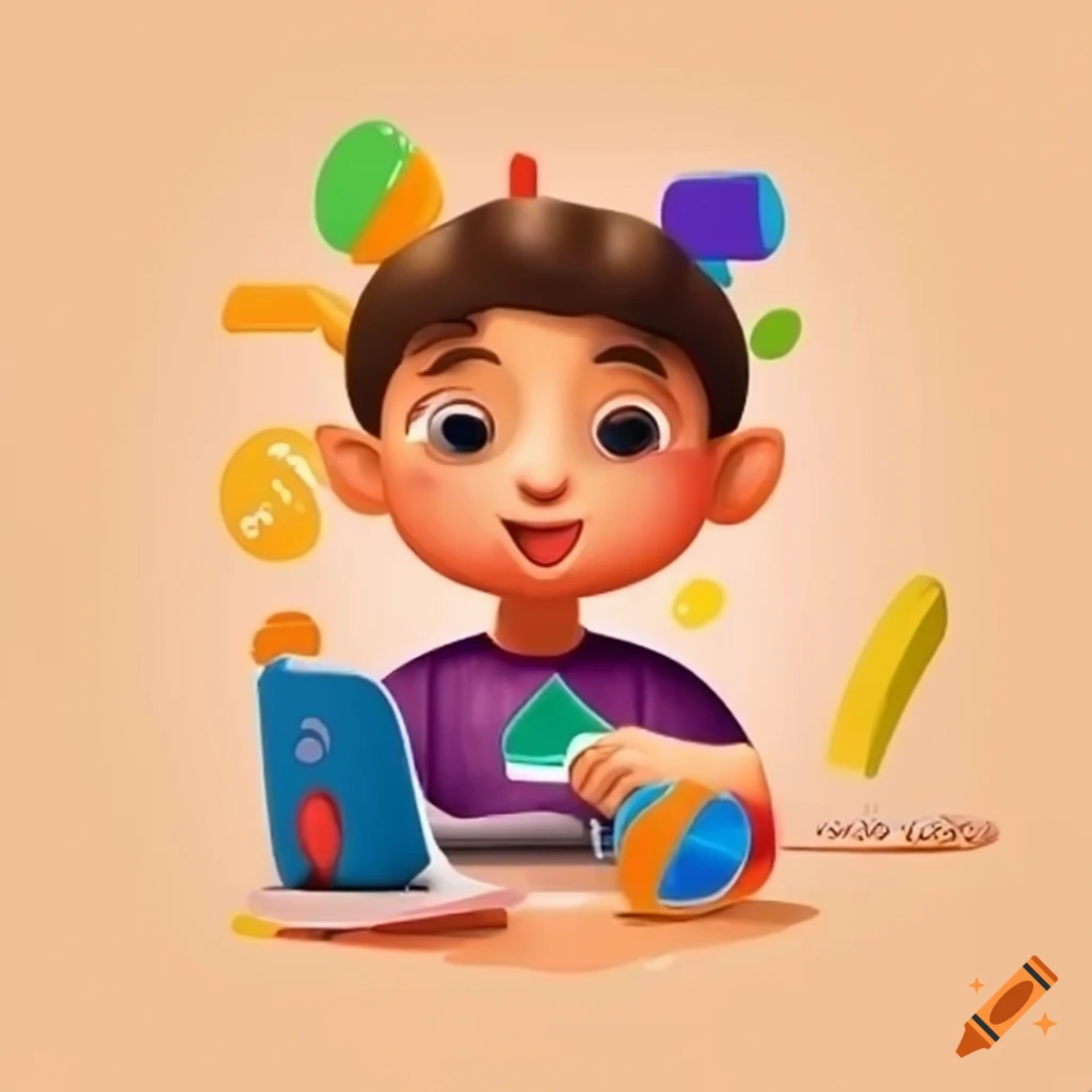 Kid learning app logo on Craiyon