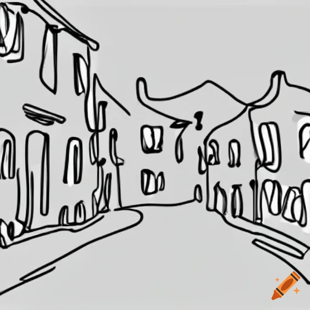 Dibujo minimalista con un fondo blanco para una portada horizontal que ...