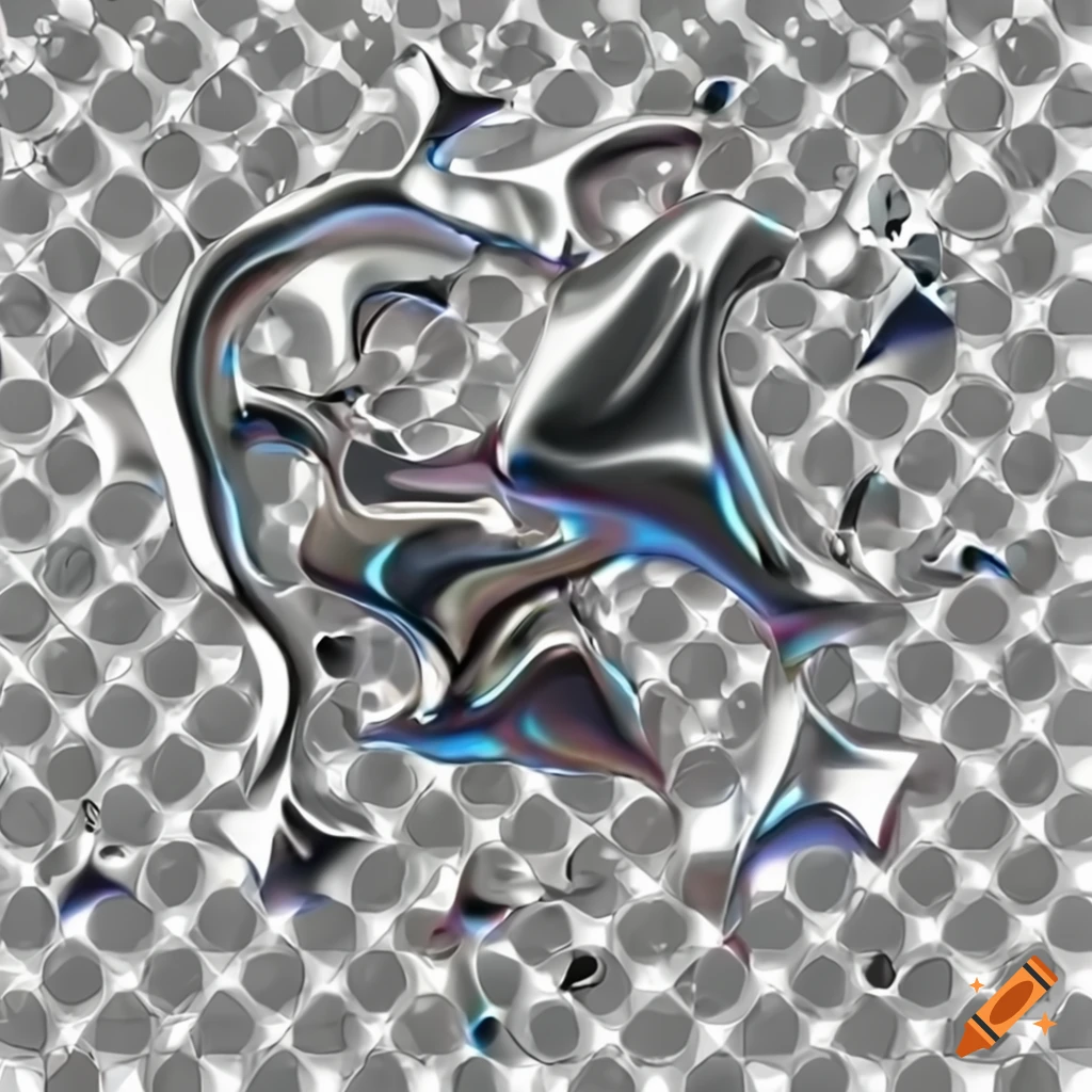 Png 3d chrome metal organic fluid shapes and stars. abstract liquid mercury metallic icon ...